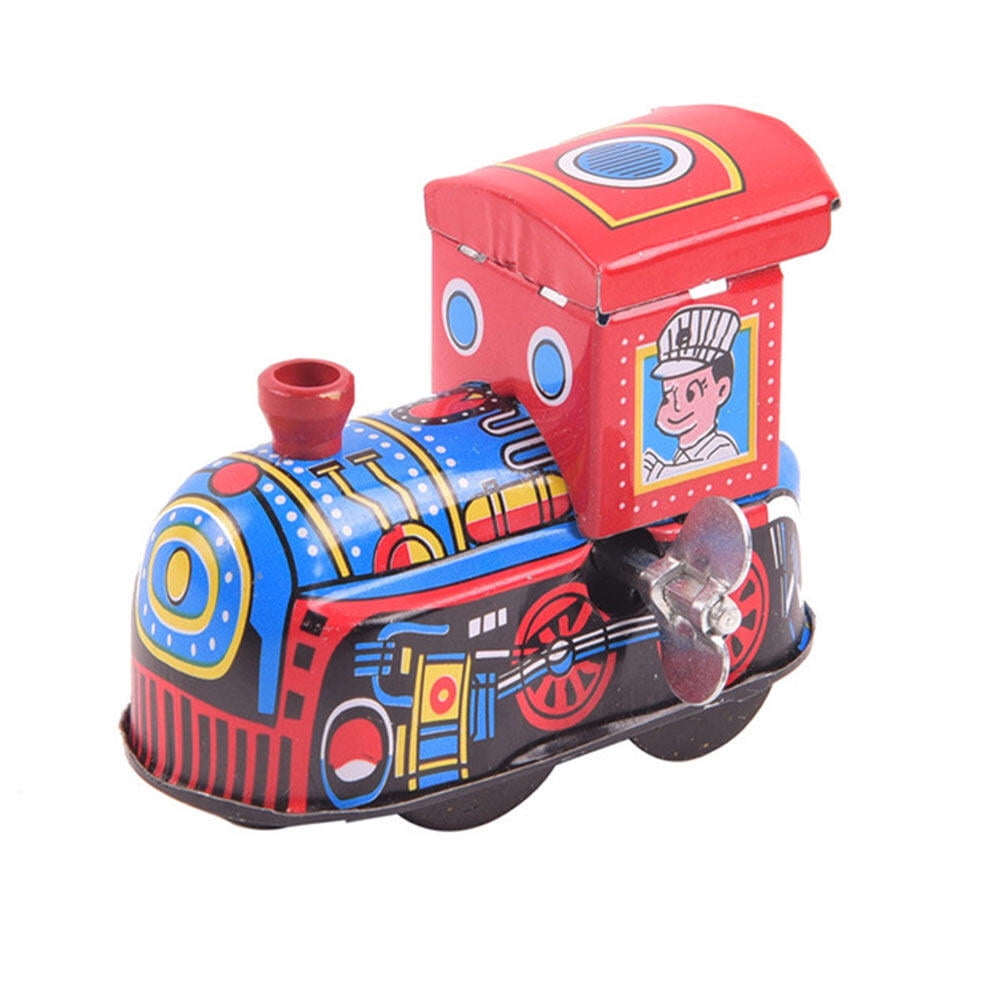 Frcolor Up Wind Train Toys Christmas Clockwork Kids Tin Walking Gifts ...