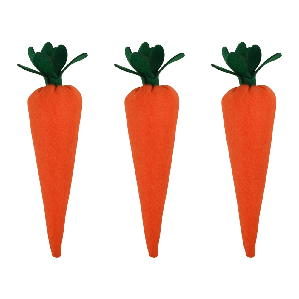 KAKOWELY Fake Carrot For Home And Kitchen Decoration 3Pcs 7.5X1.8In ...