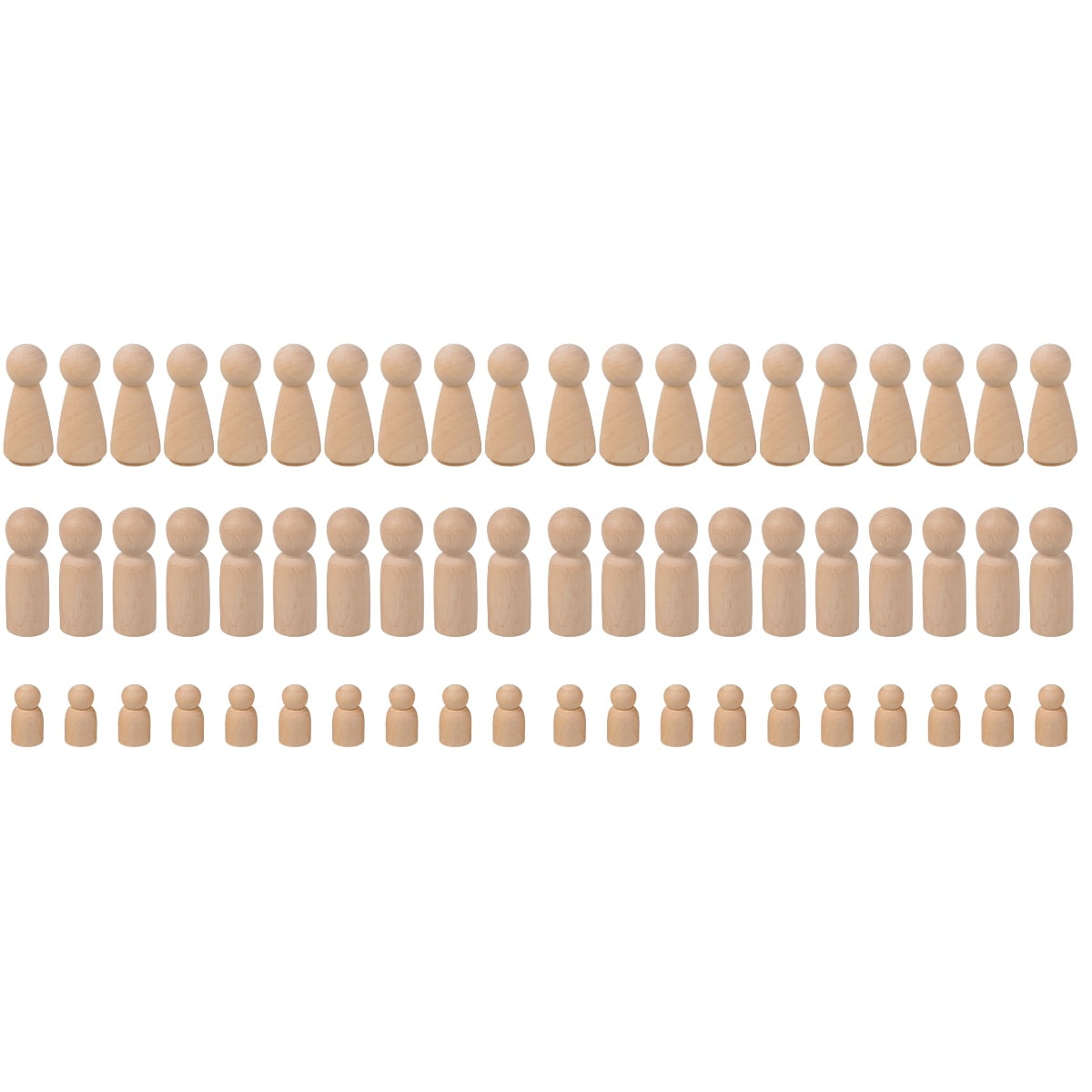 Frcolor Wooden Doll Diy Peg Wood Dad Puppet Unfinished Dolls Painting ...