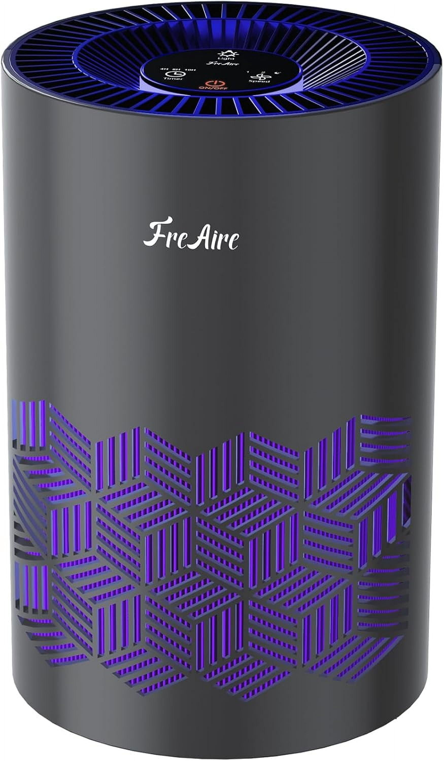 FreAire Air Purifiers for Bedroom, HEPA Air Purifier with RGB Lights ...