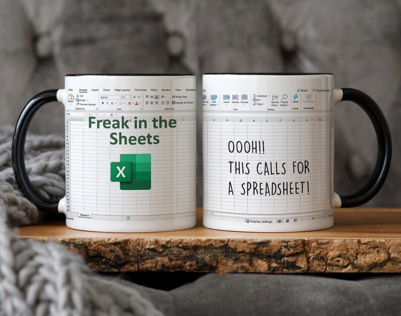 Freak In The Sheets Mug,Excel Coffee Mug,Accountant Gift,Tax Accountant ...