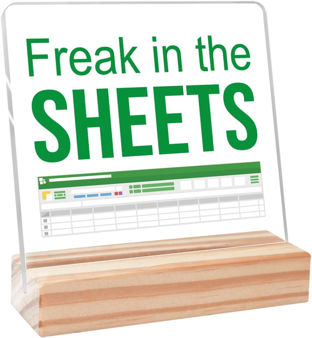 Freak In The Sheets Sign,Funny Coworker Gifts For Boss Accountant ...