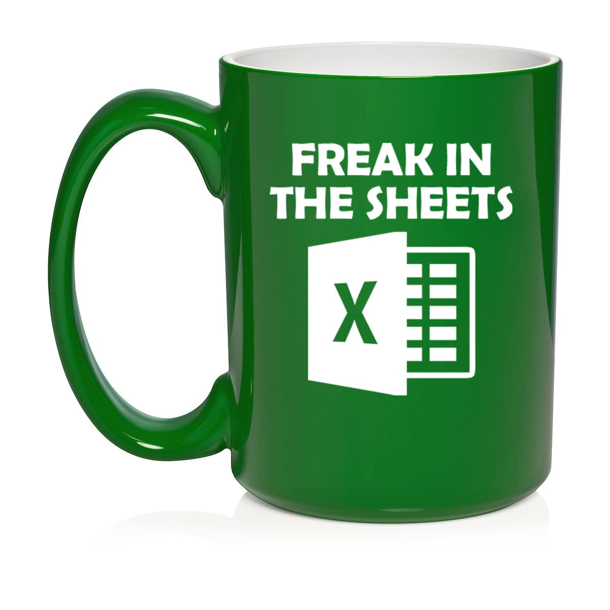Freak In The Sheets Funny Accountant CPA Spreadsheet Ceramic Coffee Mug ...
