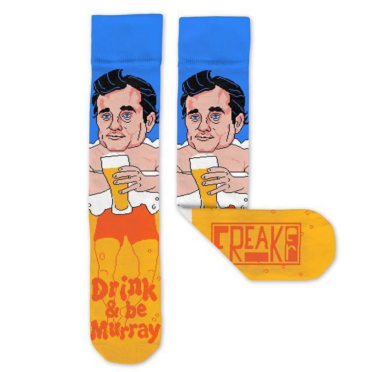 Freaker USA FFA08 Drink and Be Murray Novelty OSFA Socks - Walmart.com