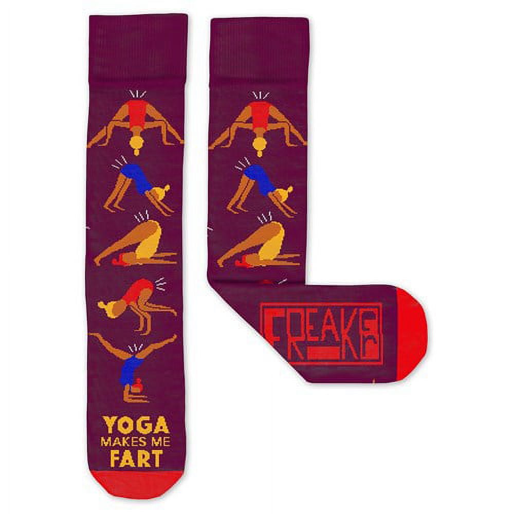 Freaker Usa FFJ67 Yoga Makes Me Fart Socks - Walmart.com