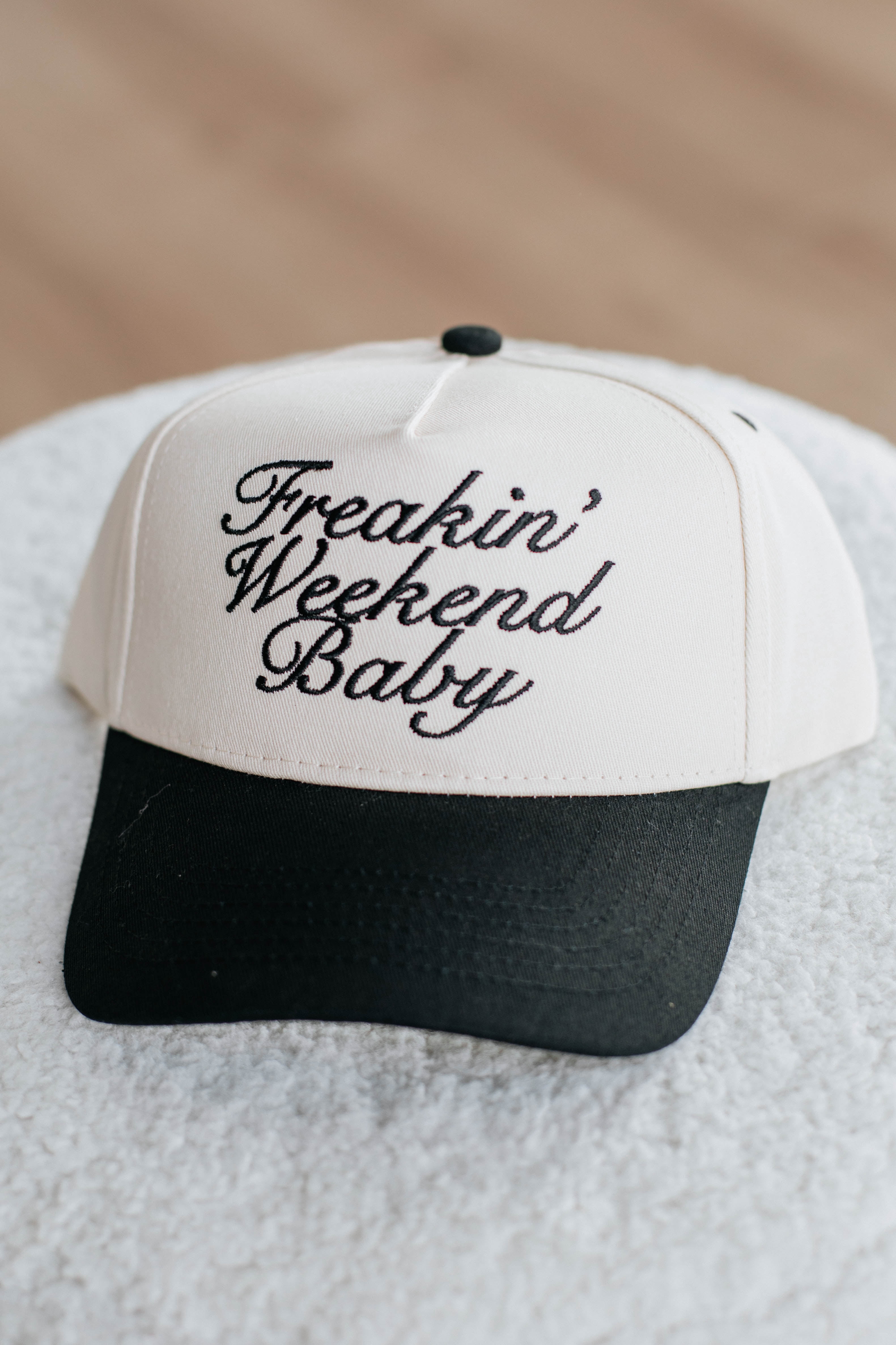Freakin' Weekend Baby Trucker Hat - Black - Walmart.com