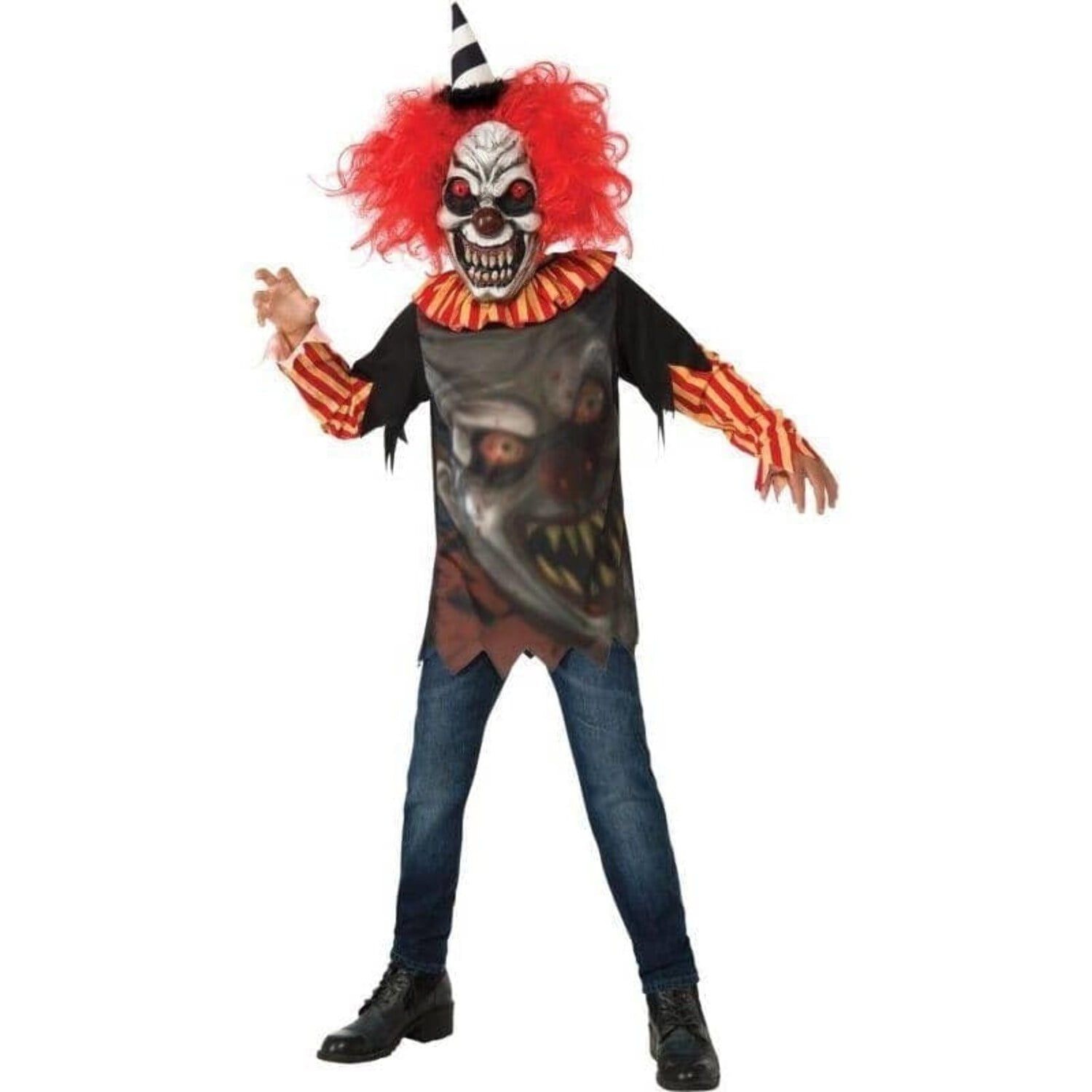 Freako The Clown Childs Costume Generic Large XL Male Kids Black Fancy ...