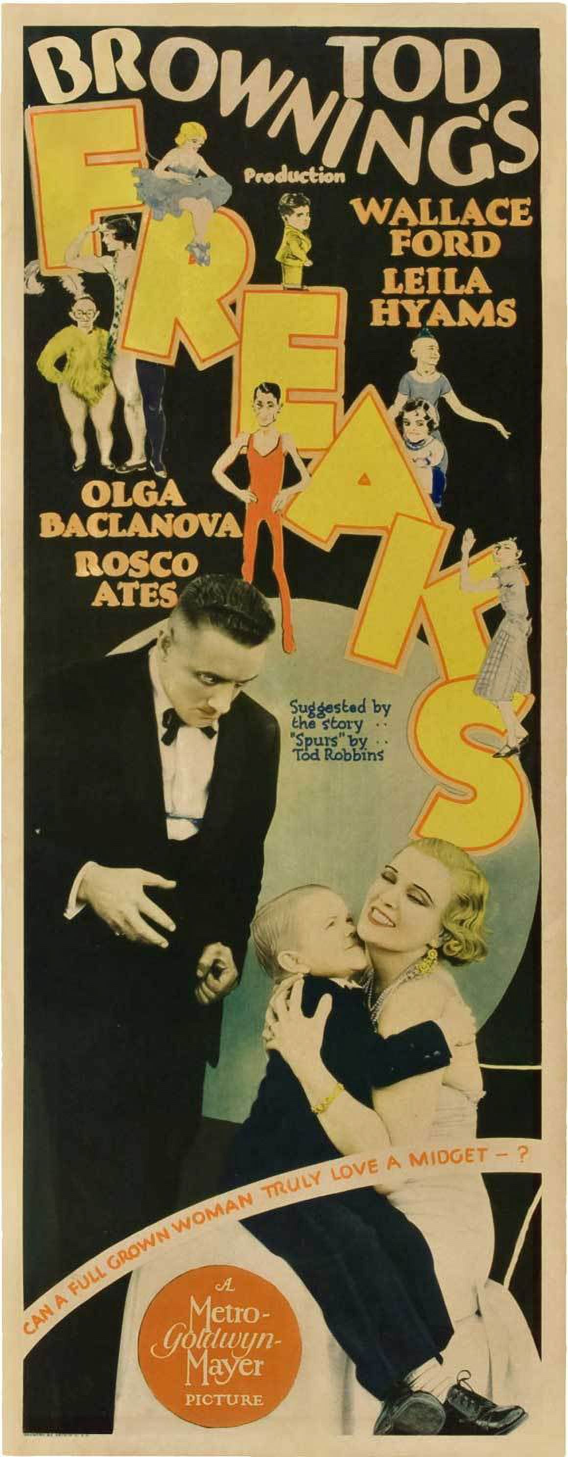 Freaks POSTER (14x36) (1932) (Insert Style A) - Walmart.com