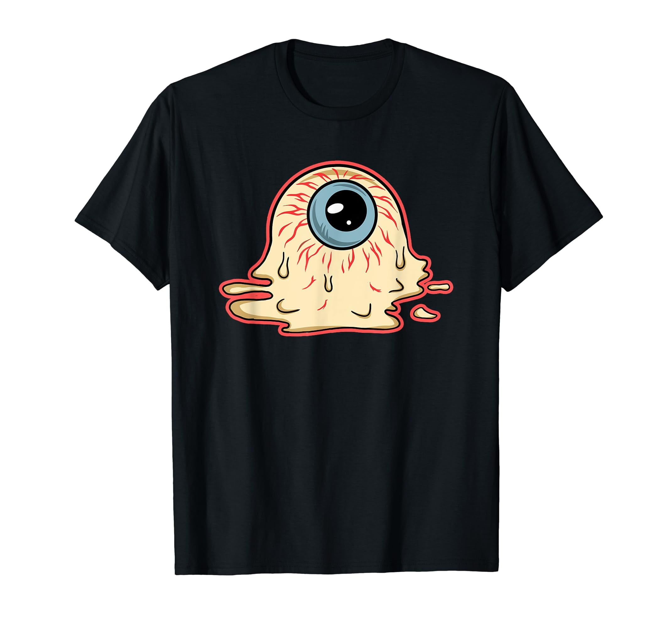 Freaky Creepy Melting Eyeball Anatomy Scary Eye T-Shirt - Walmart.com