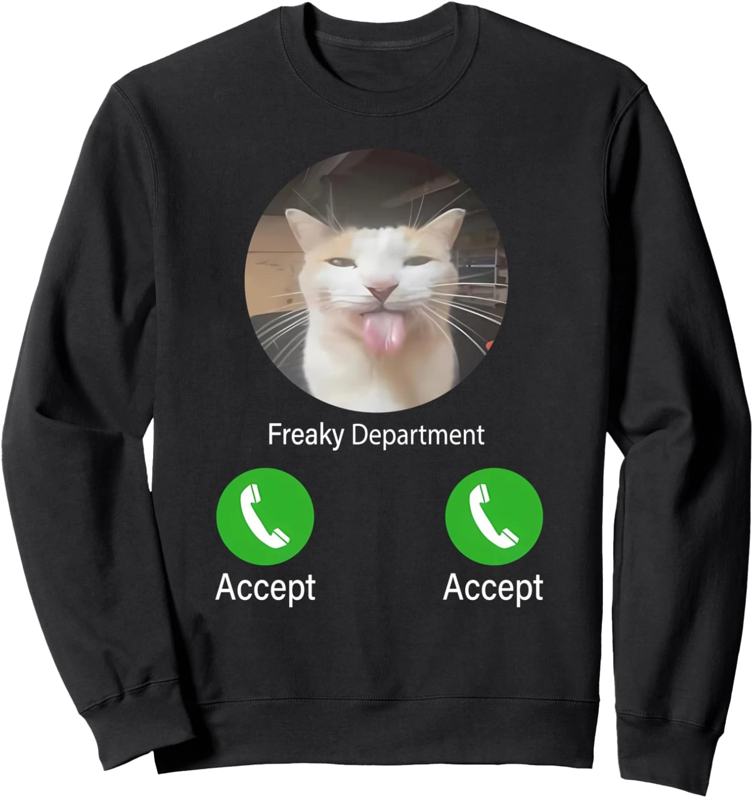 Freaky Department Funny Cat Meme With Whimsical Quirky Humor Graphic ...