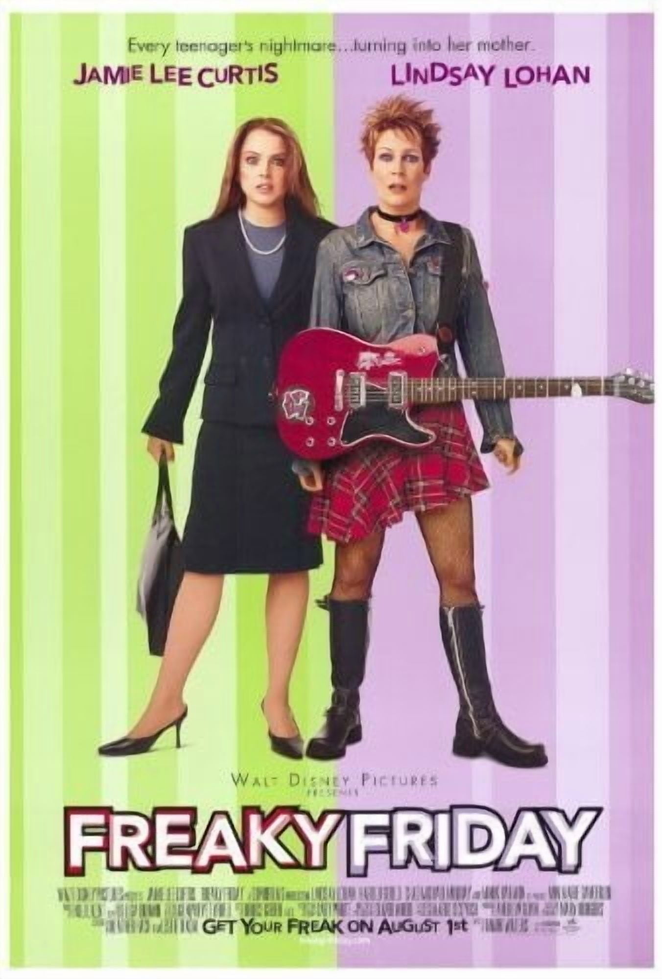 Freaky Friday Movie Poster (2003) -(Jamie Lee Curtis)(Lindsay Lohan ...