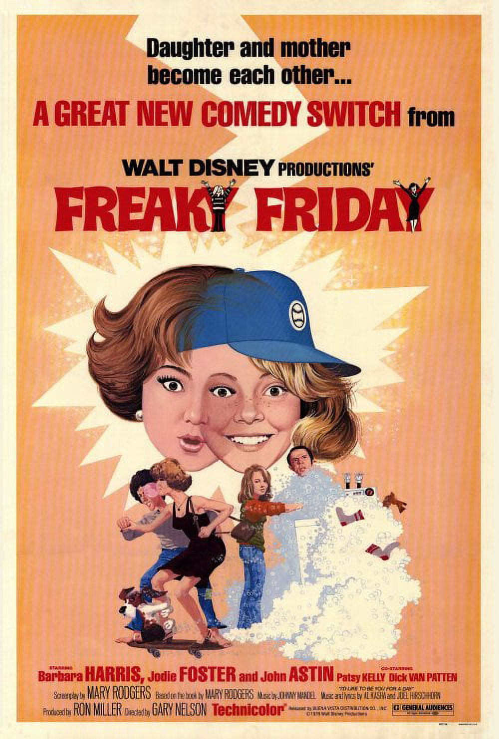 Freaky Friday POSTER (27x40) (1977) - Walmart.com
