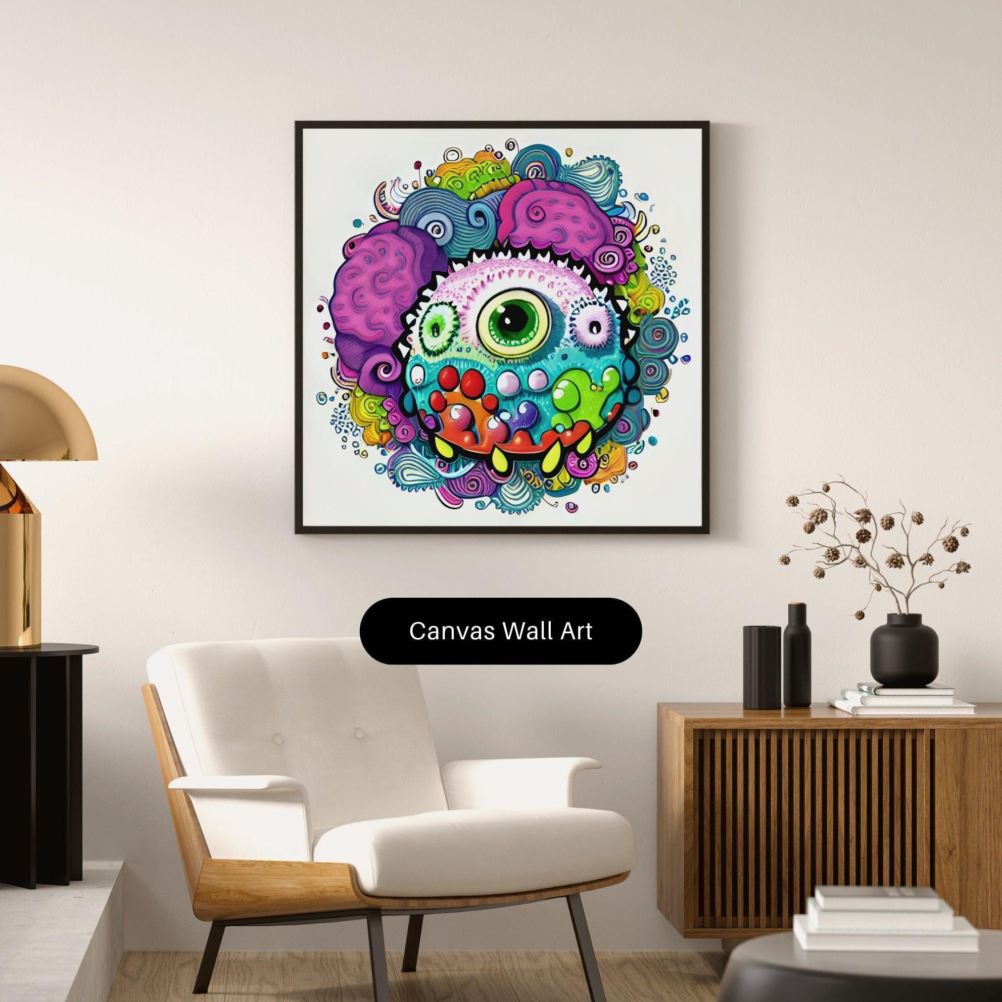 Freaky Friends- Canvas Wall Art - Walmart.com