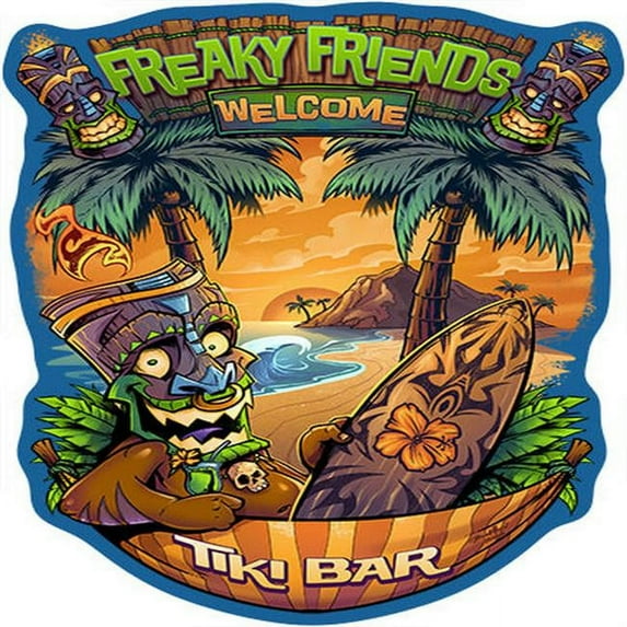 Freaky Friends Tiki Bar Novelty Sign - Walmart.com