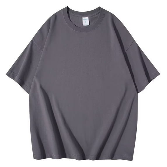 Freaswind Women's Oversized Solid Color Short Sleeve T-Shirt 240GSM ...