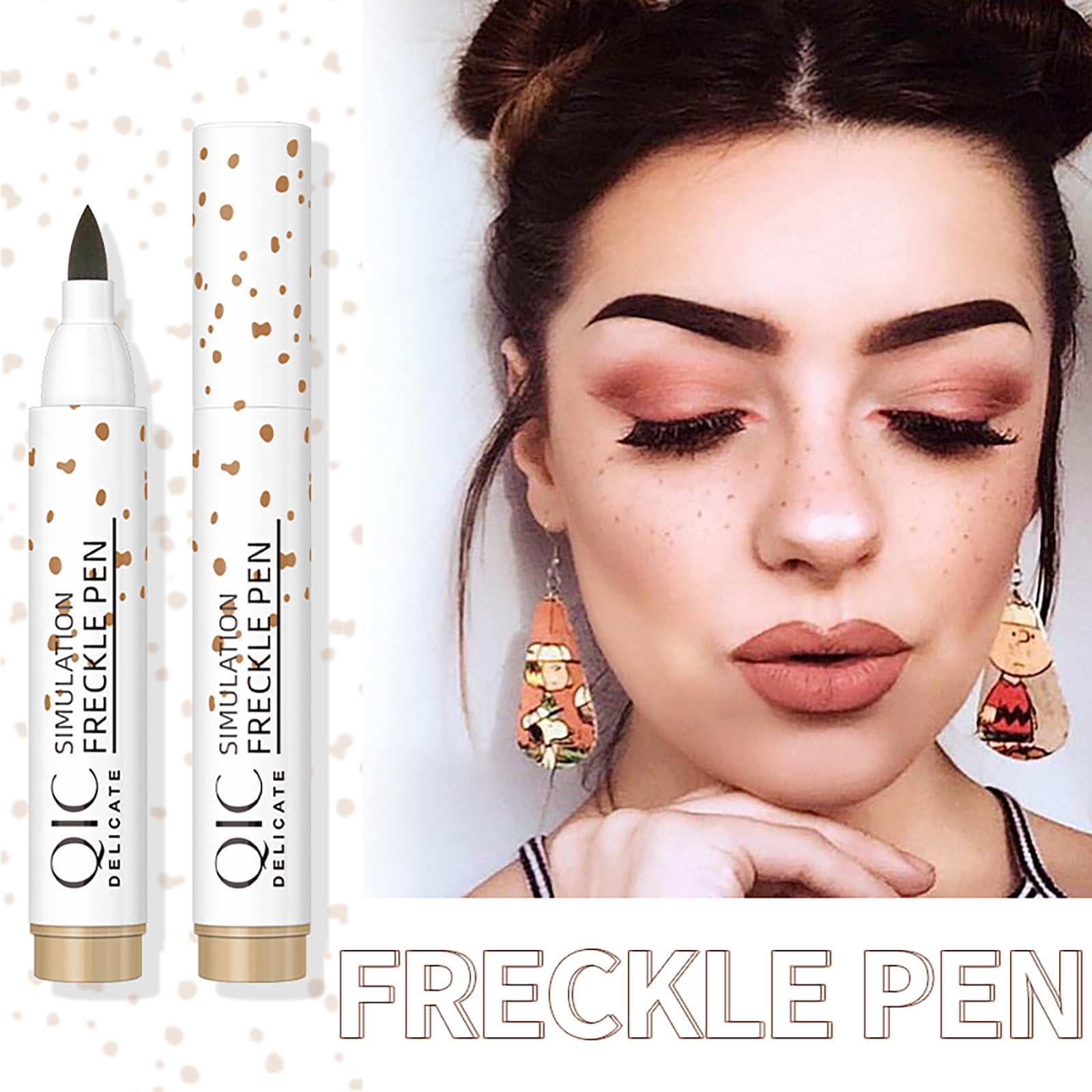Freckle Pen, Natural Lifelike Freckle Makeup Pen, Natural Coloring, And ...