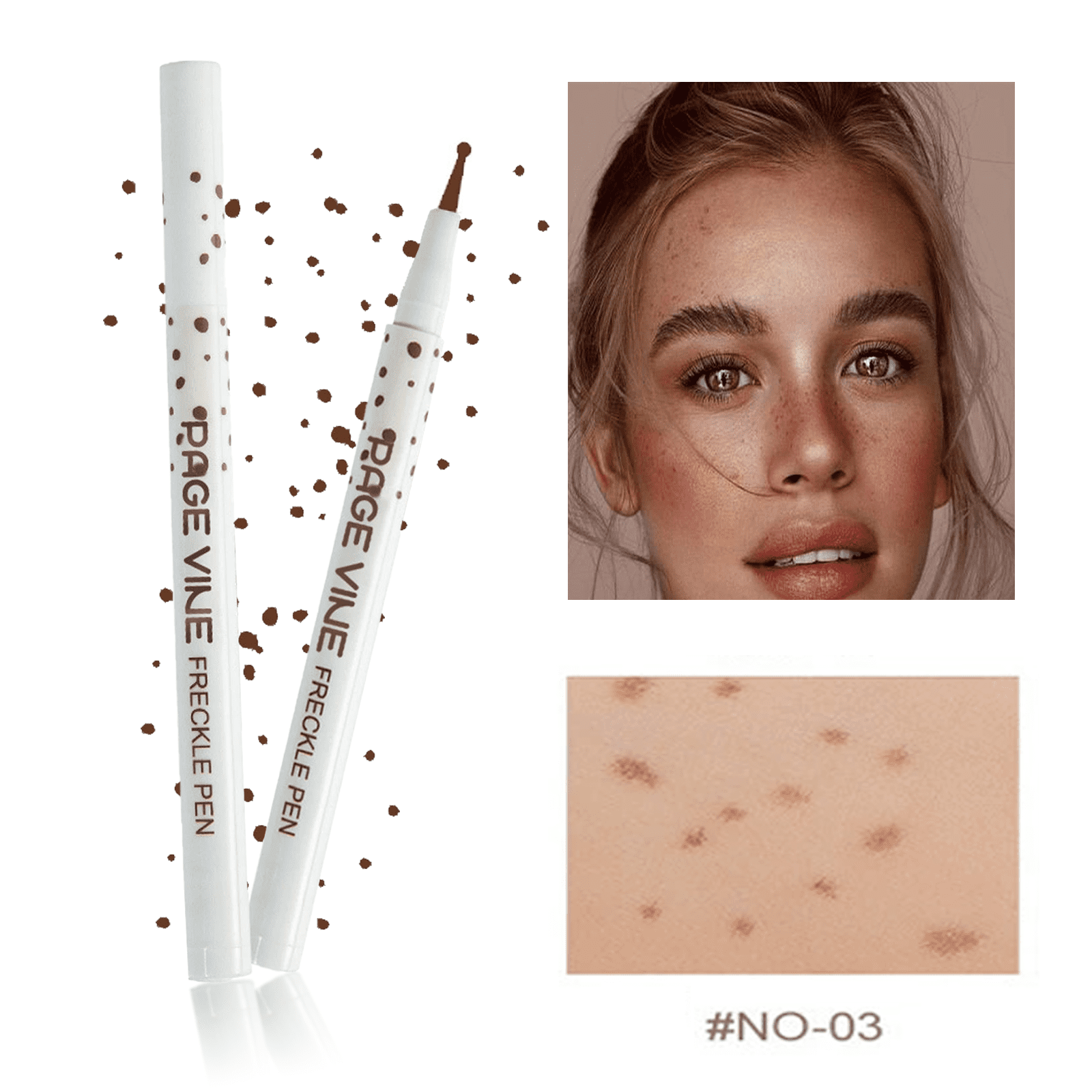 Freckle Pen-Svsuaev Liquid Face Fake Freckles Makeup Pen,Small Round ...