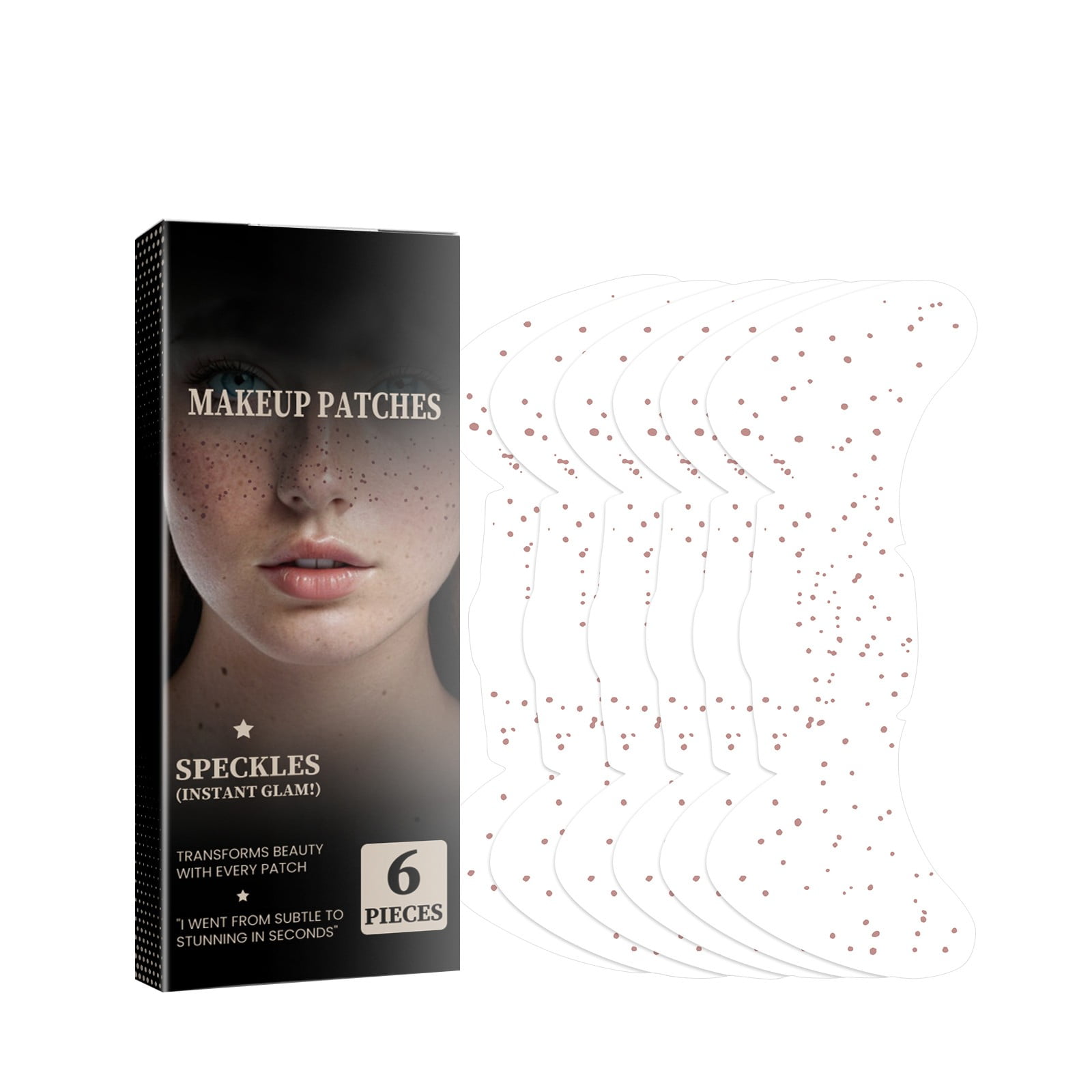 Freckles Face Sticker - Pack Of 6 Waterproof Freckles Natural Stickers ...