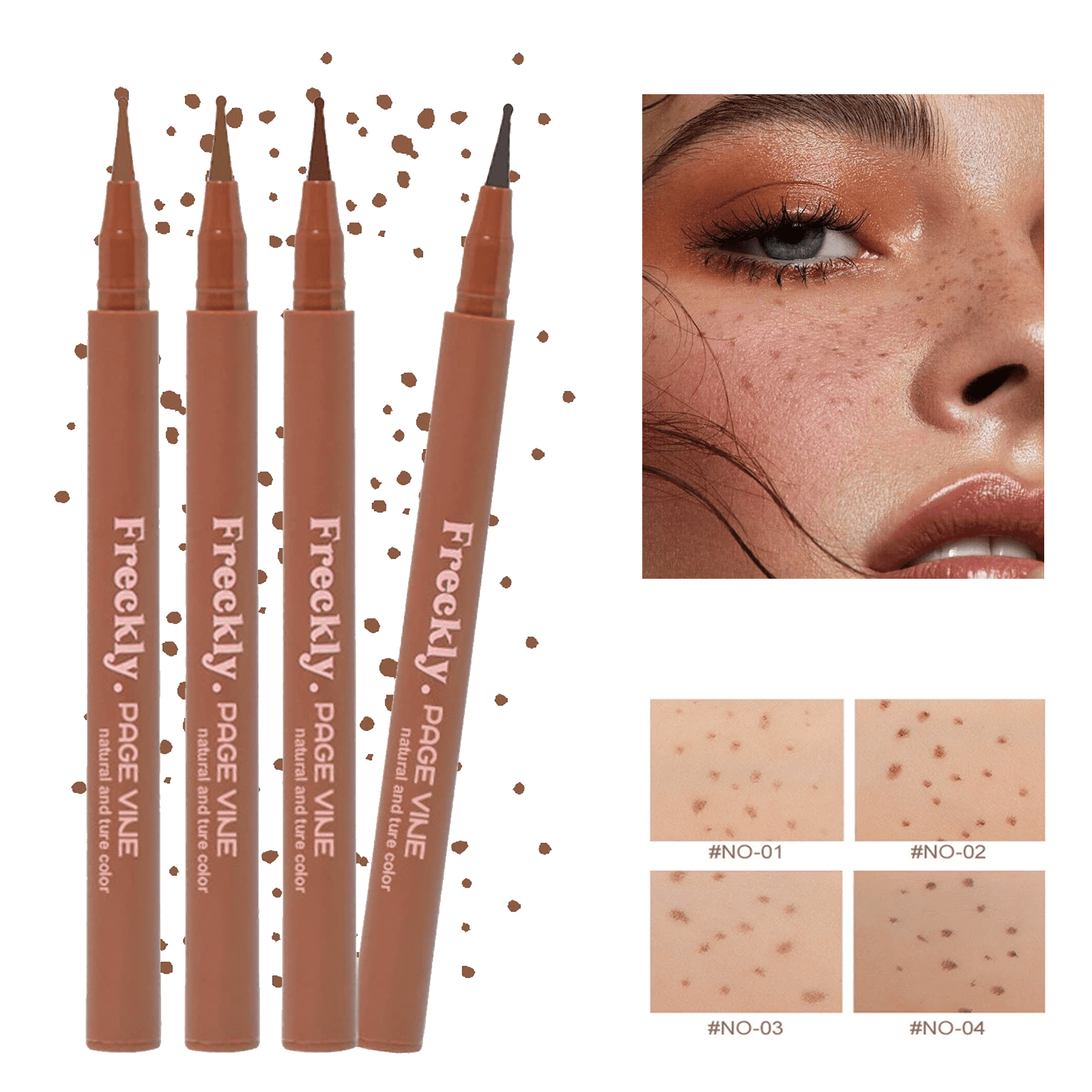 Freckles Pen -Svsuaev Freckles Makeup Pen | Small Round Head Freckles ...