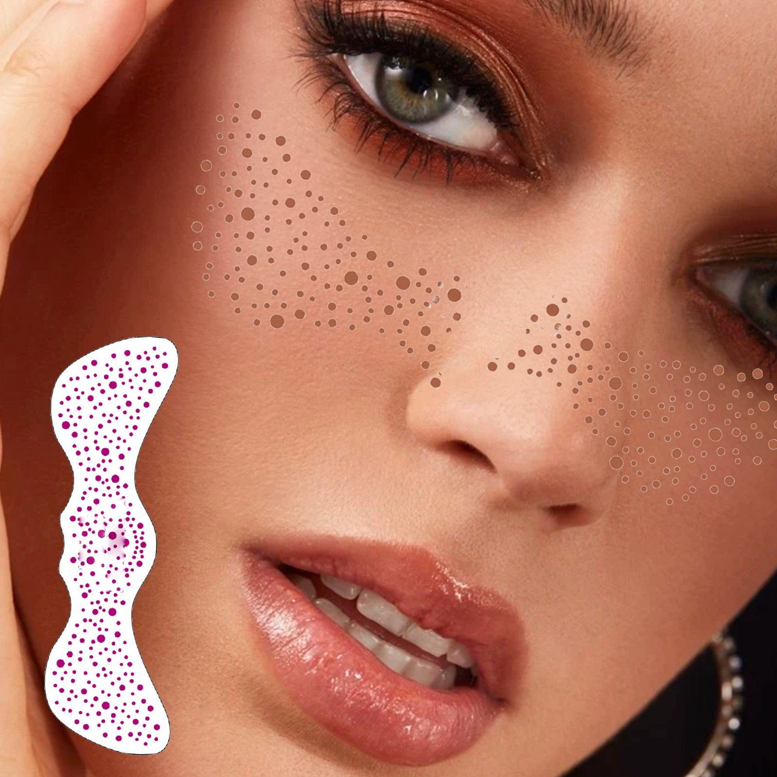Stickers Glitter Stickers Easily Create Natural Look and Beauty Makeup ...