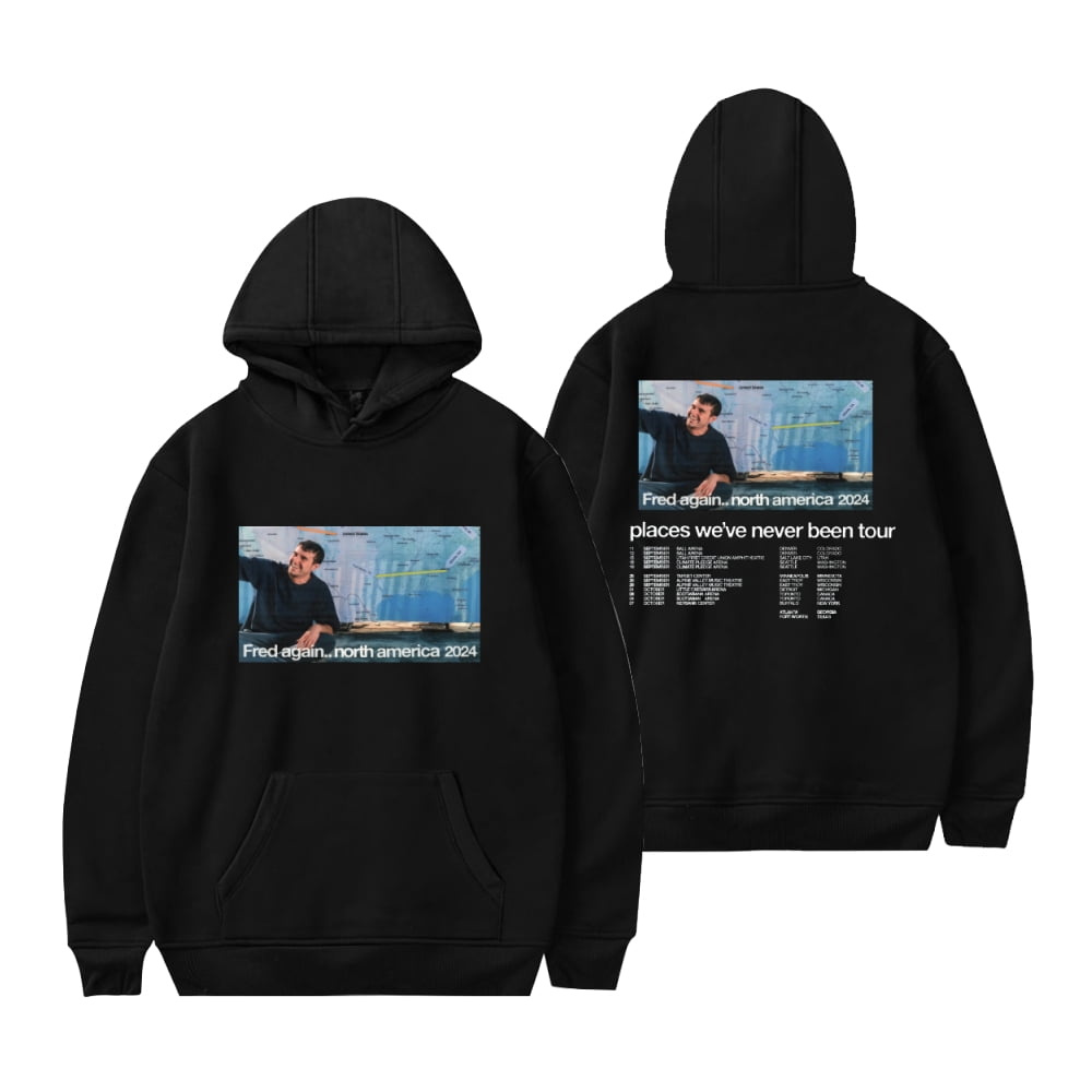 Fred Again 2024 Places Weve Never Been Tour Hoodie Sweatshirt