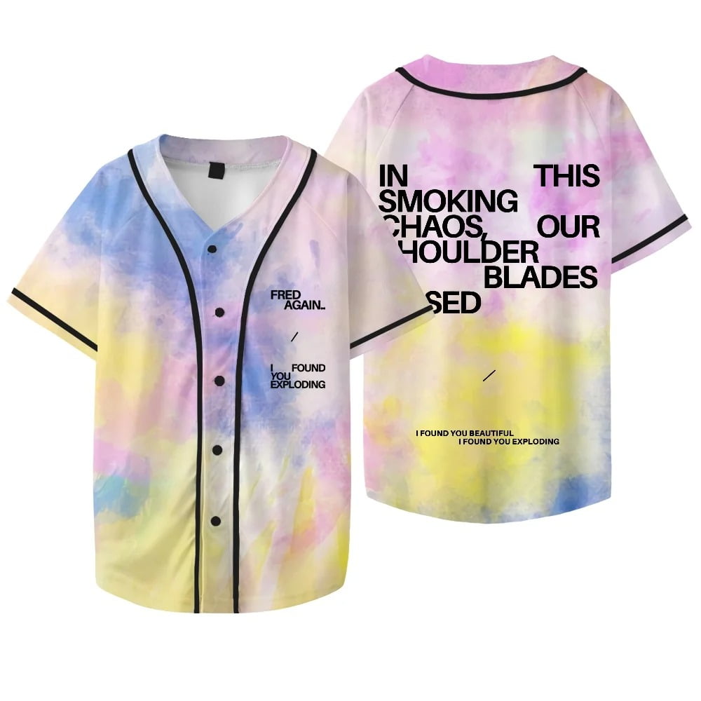 Fred Again Merch Baseball Uniforms For Men And Women V-neck Casual ...