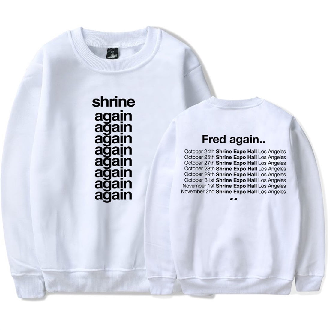 Fred Again Shrine Again Sweatshirt Unisex Crewneck Fashion Pullover Hip ...