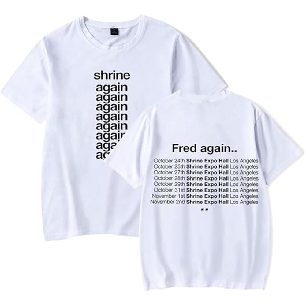 Fred Again T-shirt Classic Printed Logo Short-sleeved Top Fashionable ...