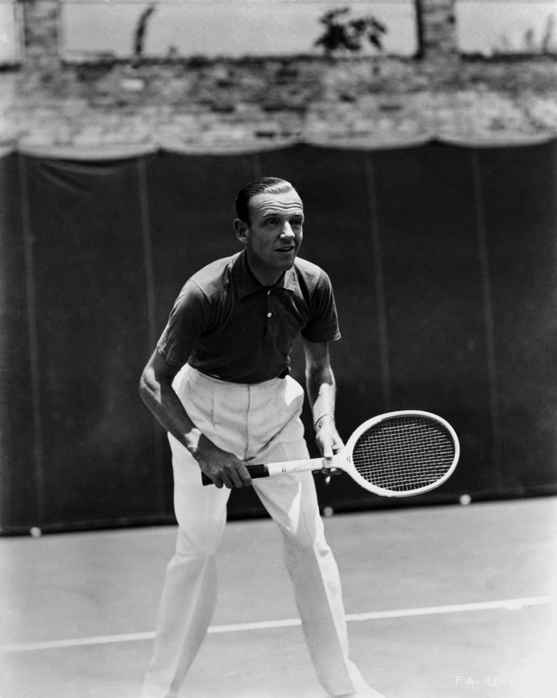 Fred Astaire Playing Tennis in Ready Position Photo Print (8 x 10 ...