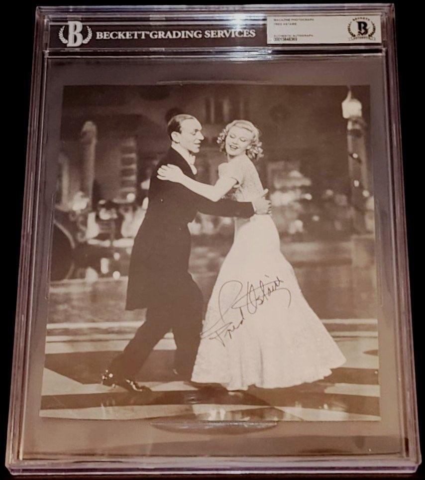 Fred Astaire Signed Autographed Photo 8x9.5 Dancing W/ Ginger Rogers ...
