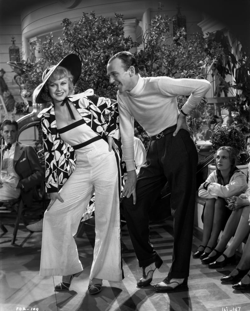 Fred Astaire and Ginger Rogers Black and White Portrait Photo Print (24 ...