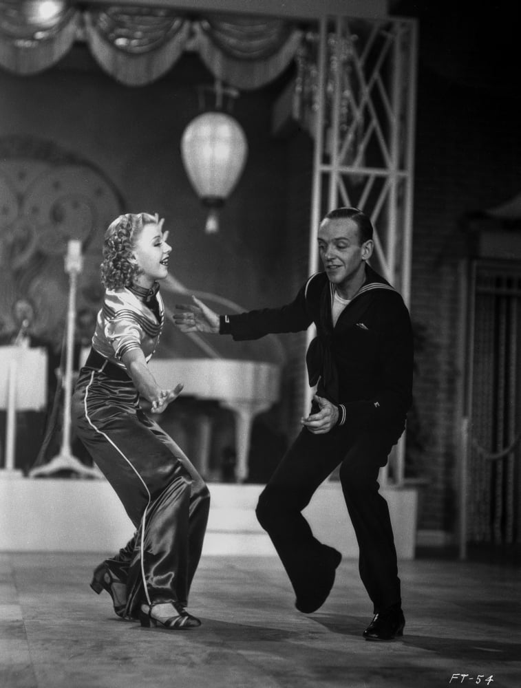 Fred Astaire and Ginger Rogers Dancing Scene from Follow the Fleet Film ...