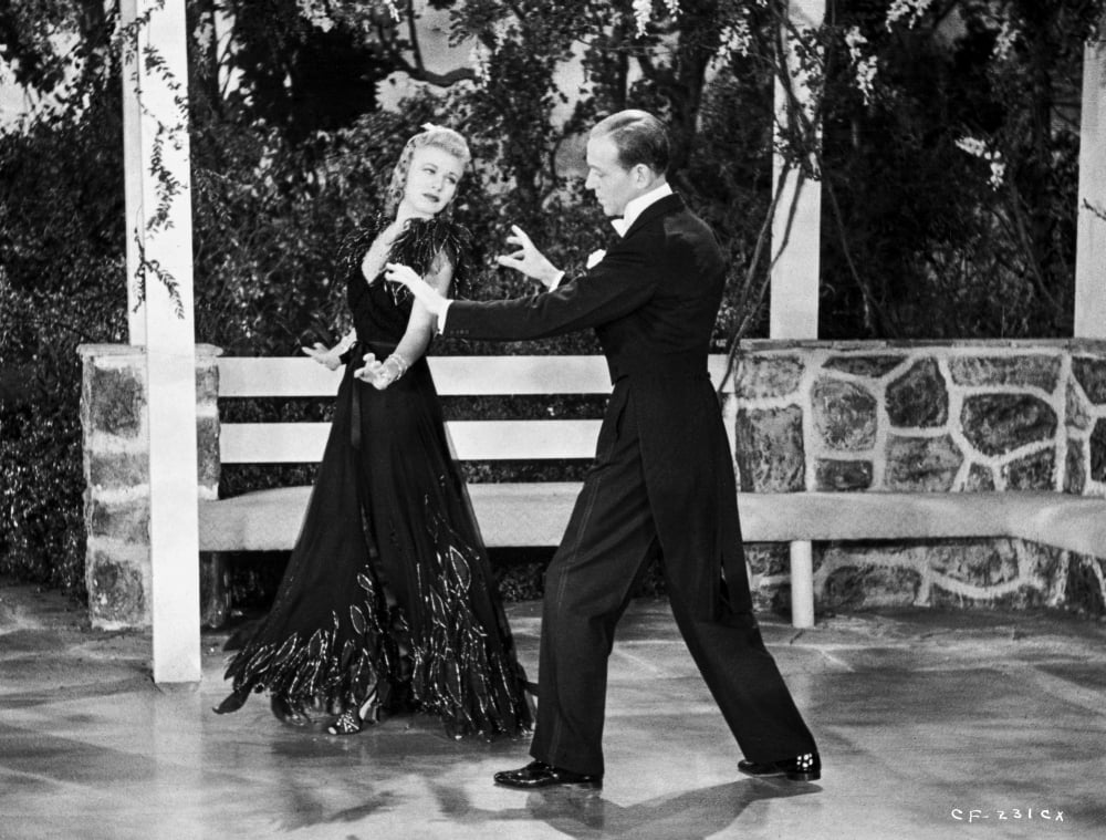 Fred Astaire and Ginger Rogers Dancing in White Tie and Tails Photo ...