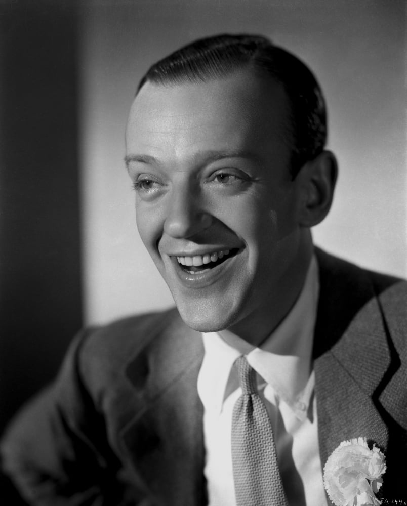 Fred Astaire smiling in Black and White Photo Print (24 x 30) - Walmart.com