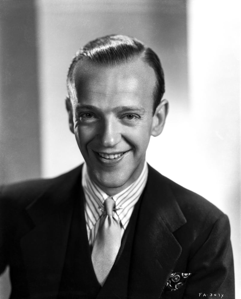 Fred Astaire smiling in Formal Attire with Gray Background Photo Print ...