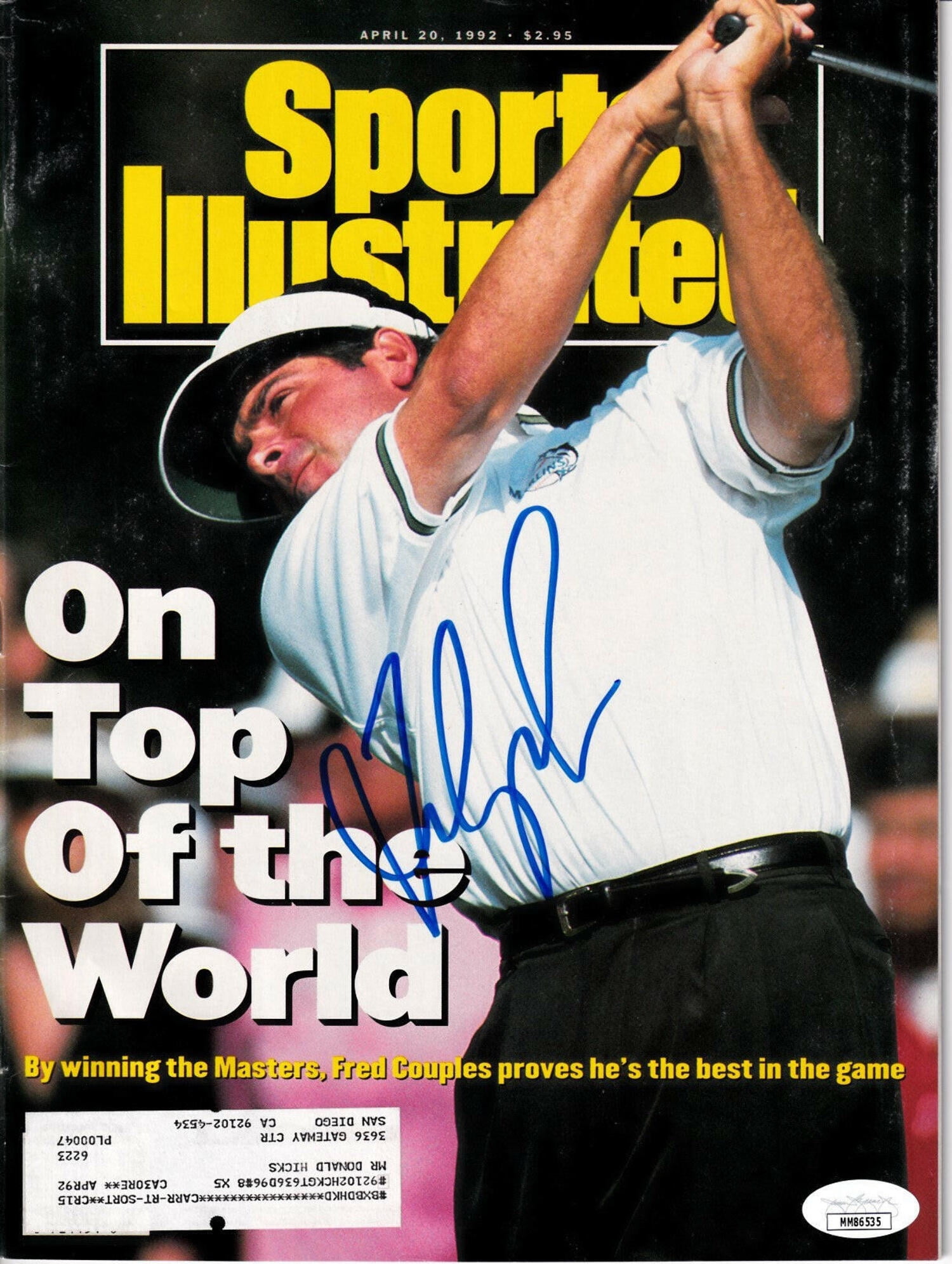 Fred Couples autographed 1992 Masters Champion Sports Illustrated (JSA ...