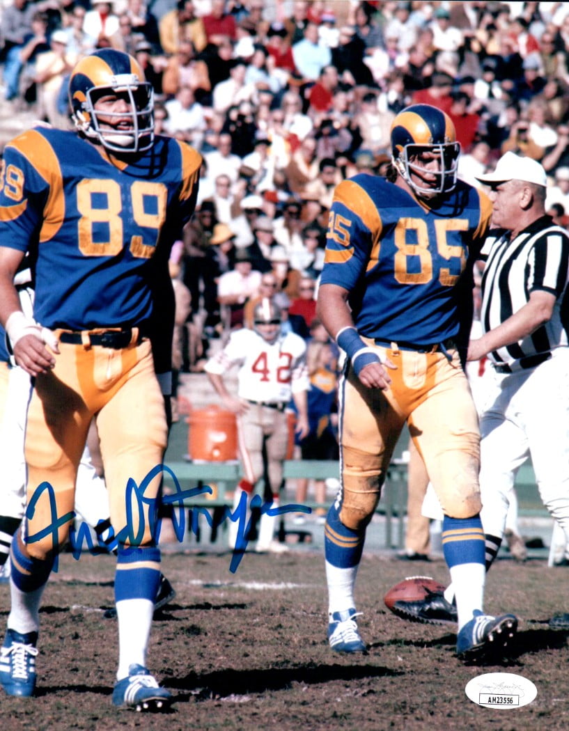 Fred Dryer Signed Autographed 8X10 Photo Rams Legend Hunter Actor JSA ...