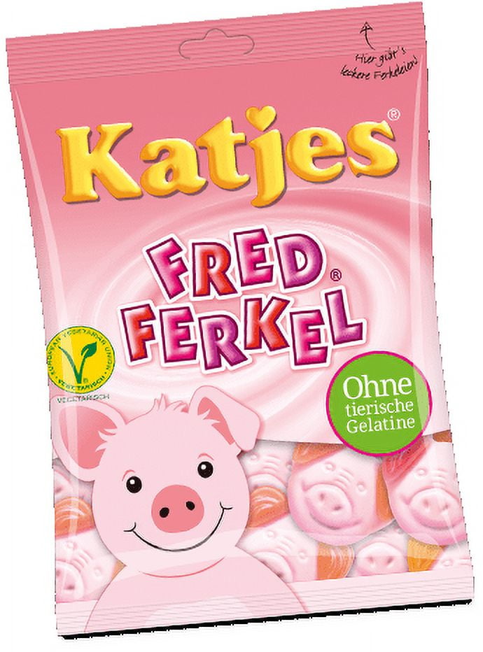 Katjes Fred Ferkel Gummi Pigs, Vegetarian, Fruity Flavors, 200g ...