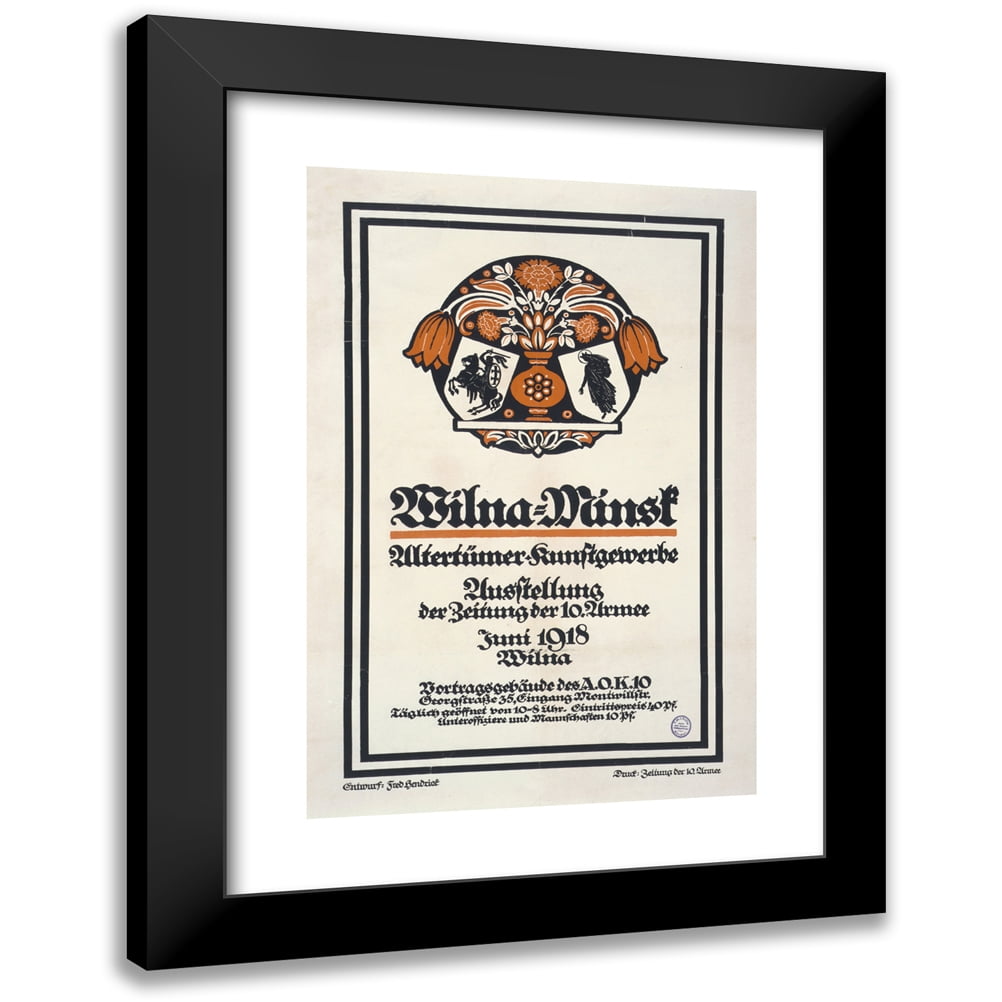Fred Hendriok 11x14 Black Modern Framed Museum Art Print Titled - Wilna ...
