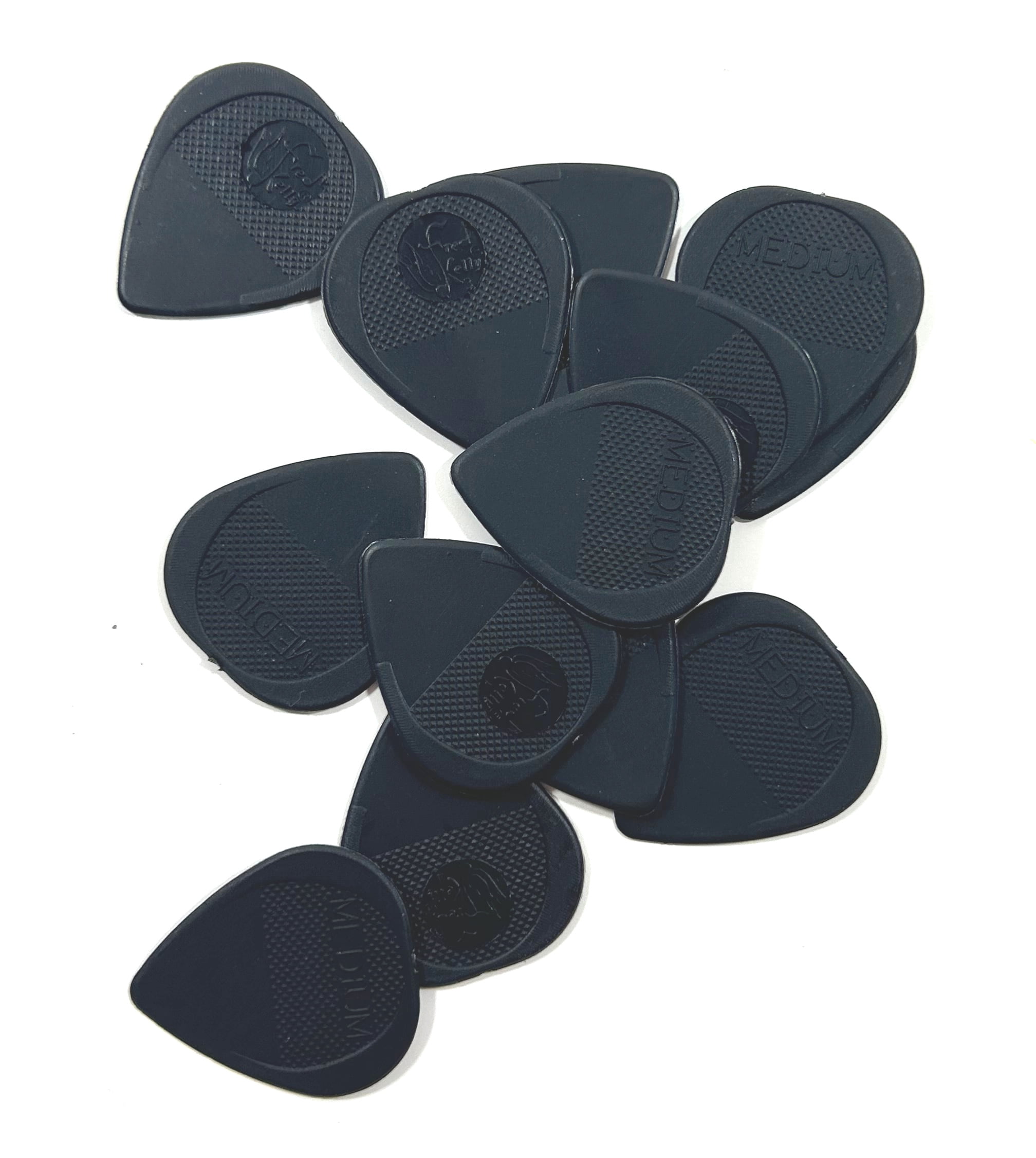 Fred Kelly Guitar Picks Flat Nylon Medium Textured Grip 12 Picks ...