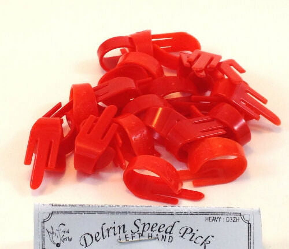 Fred Kelly Thumb Picks Speed Picks Left Handed 24 Pack Delrin Heavy ...