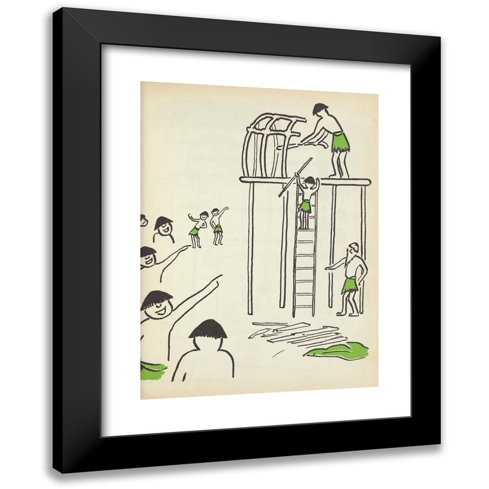 Fred Ketchum 14x18 Black Modern Framed Museum Art Print Titled - Stick ...