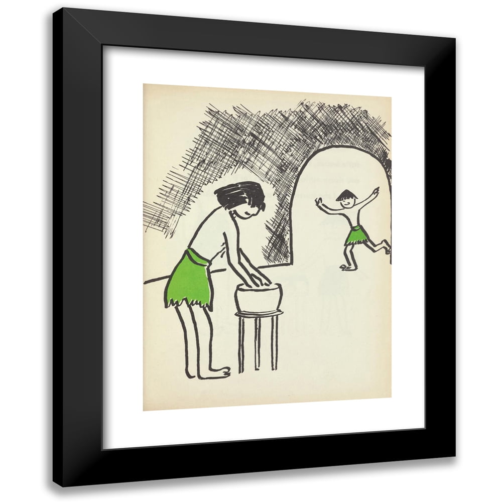 Fred Ketchum 14x18 Black Modern Framed Museum Art Print Titled - Stick ...