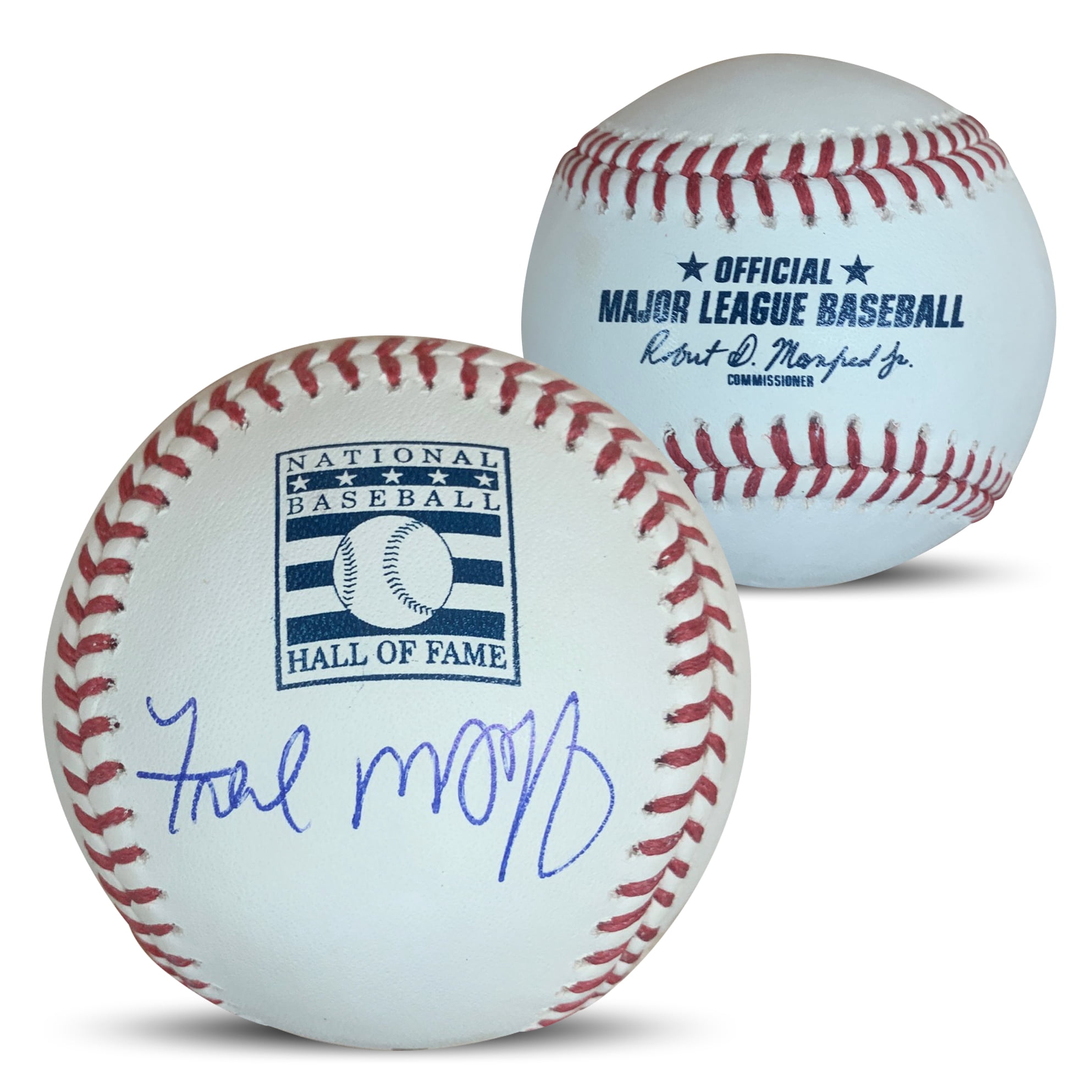 Fred McGriff Autographed Hall of Fame HOF Logo Signed Baseball TRISTAR ...