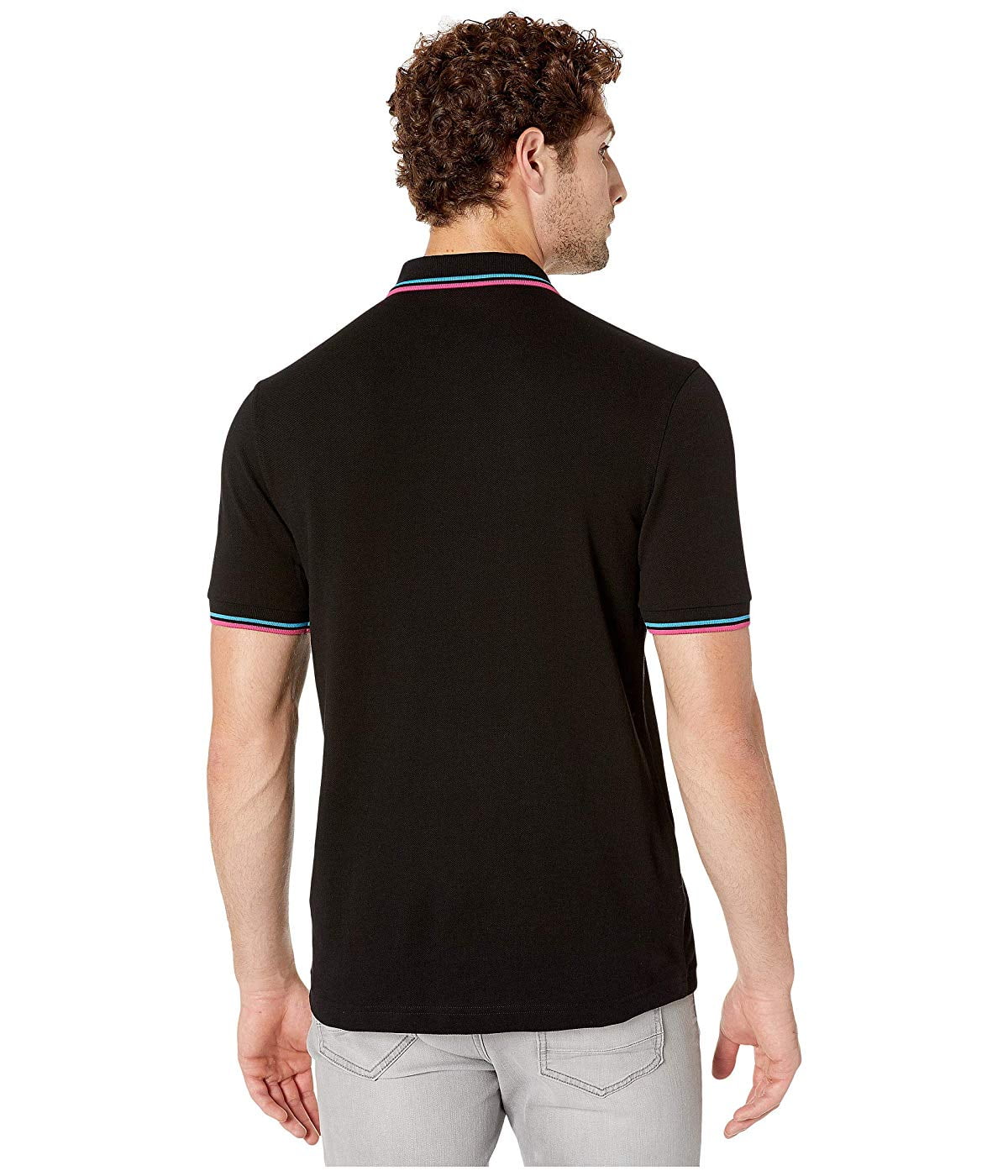 Fred Perry Twin Tipped Shirt Black/CMYK Cyan/CMYK Magenta - Walmart.com
