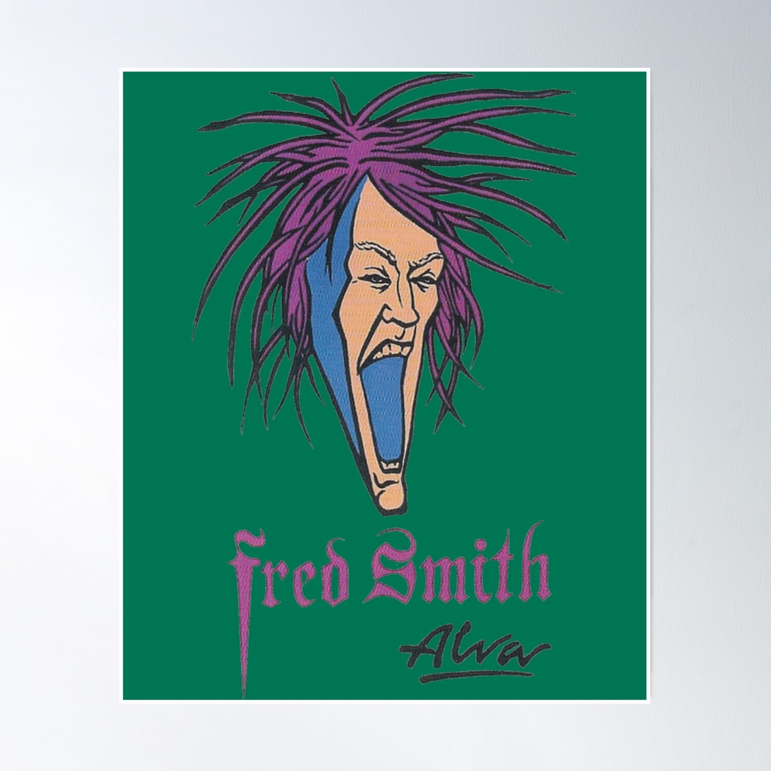 Fred Smith, Alva Skateboard T Design Poster Wall Art, Modern Wall Decor ...