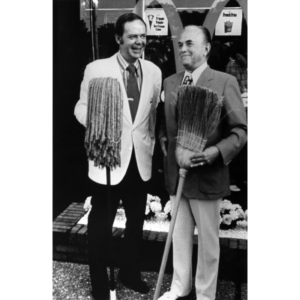 Fred Turner With Mop And Roy Kroc With Broom At The 2500Th Mcdonald'S ...