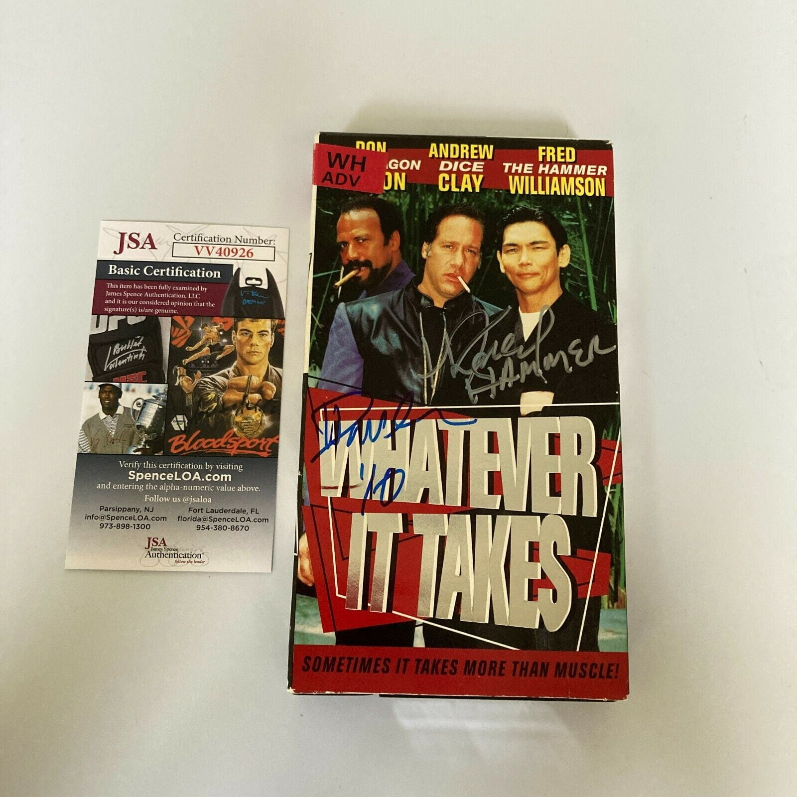 Fred Williamson Don Wilson Signed Whatever It Takes VHS Movie JSA COA - Walmart.com