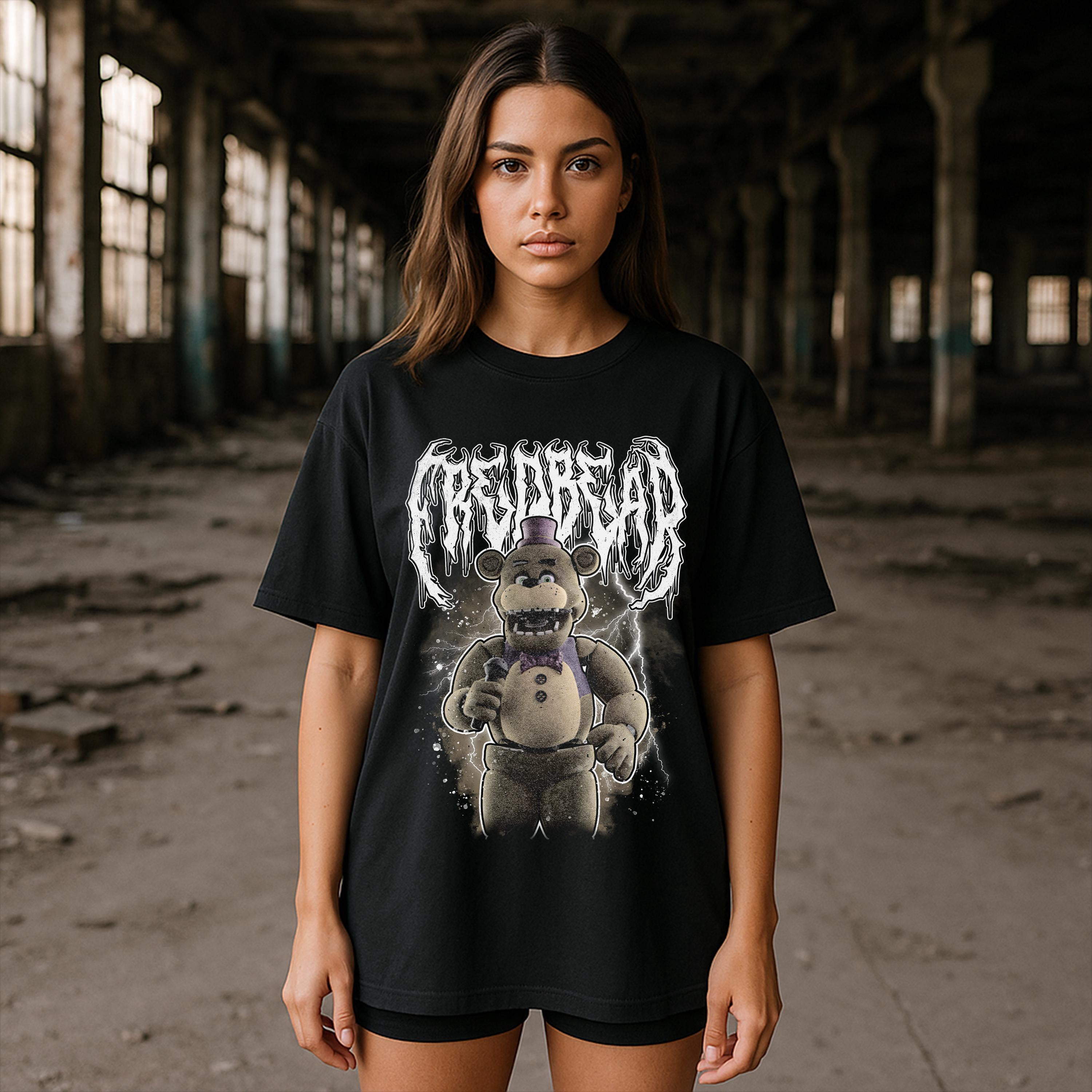 Fredbear Five Nights at Freddys Metal T-Shirt: Unisex Disney Goth Punk ...
