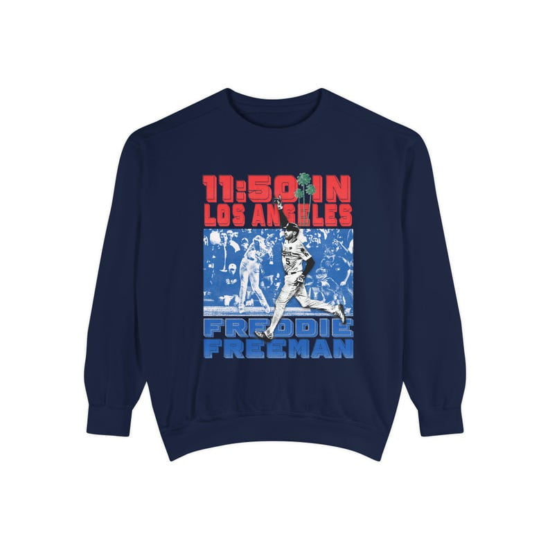 Freddie Freeman 11:50 Los Angeles Vintage Baseball Graphic Unisex Fan ...